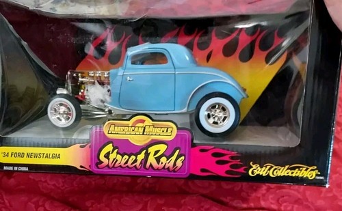 Vintage NIB Ertl American Muscle Street Rods 1934 Ford Newstagia Die ...