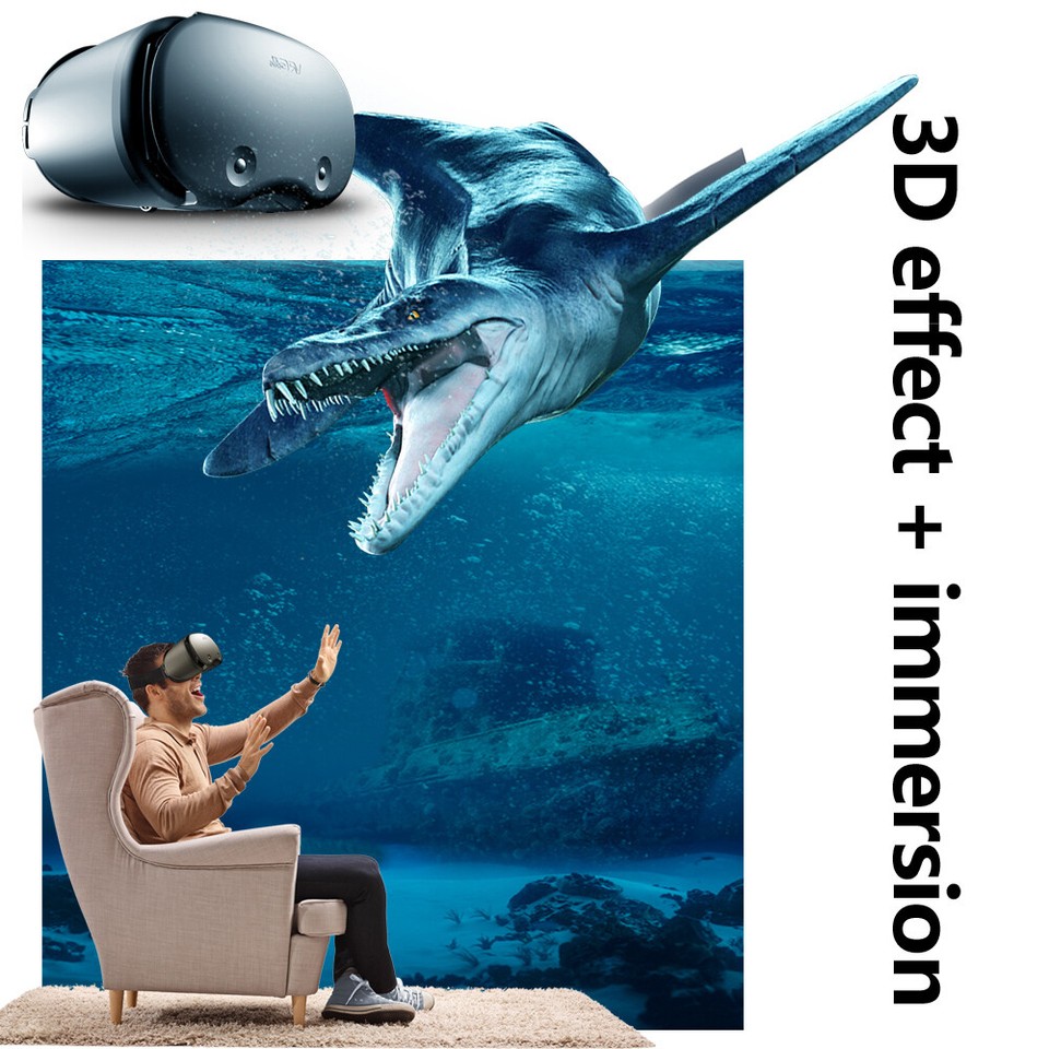 Virtual Reality VR Headset 3D Glasses Goggles for iPhone Samsung ...