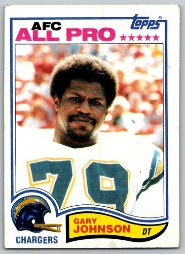 1982 TOPPS GARY JOHNSON SAN DIEGO CHARGERS #232 | eBay