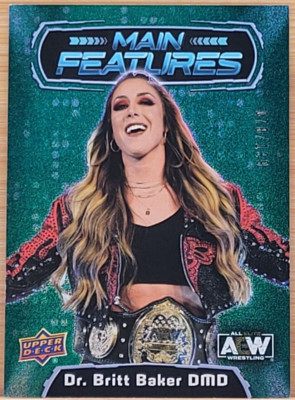 2022 UPPER DECK AEW DR. BRITT BAKER DMD MAIN FEATURES GREEN #D/199 | eBay