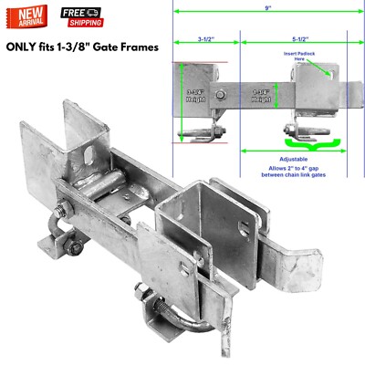 Heavy Duty Chain Link Fence Residential Strong Arm Swing Gate Double ...