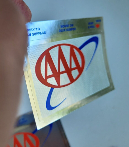 one AAA Automobile Club NEW Rear Bumper Decal foil Sticker | eBay