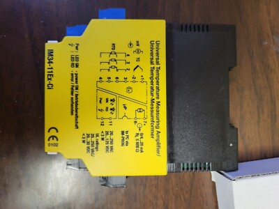 TURCK IM34-11EX-CI Temperature measuring amplifier Ident. no.: 7506633 ...