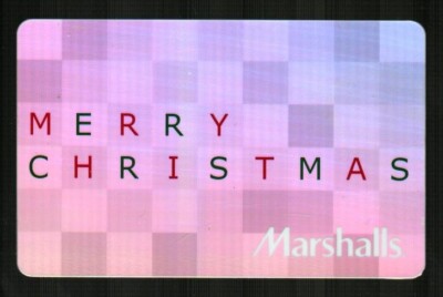MARSHALLS Merry Christmas ( 2007 ) Foil Gift Card ( $0 ) | eBay