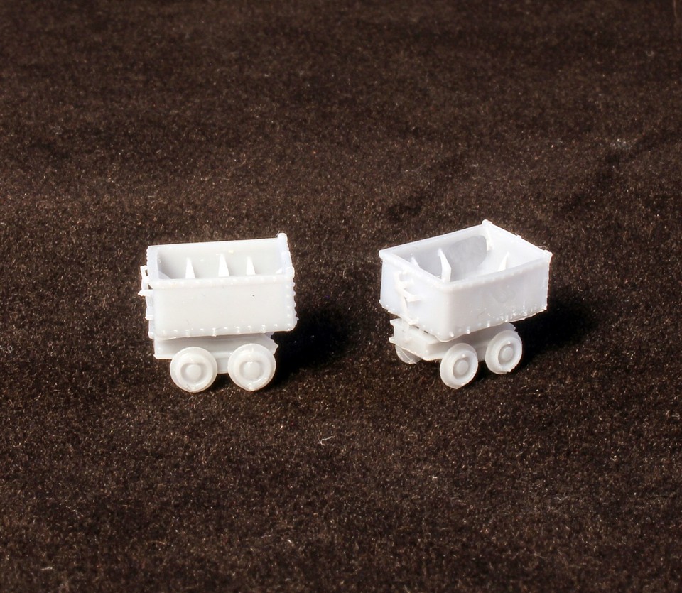 Berkshire Valley Models HO/HOn3 (1/87) Mine Cars, 2 per pkg. - #2402 | eBay