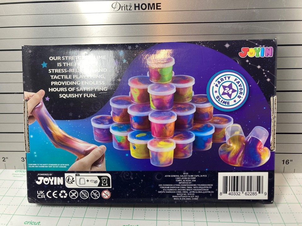Slime Party Favors 24 Pack Green Galaxy Slime Ball Party Favors - BRAND ...