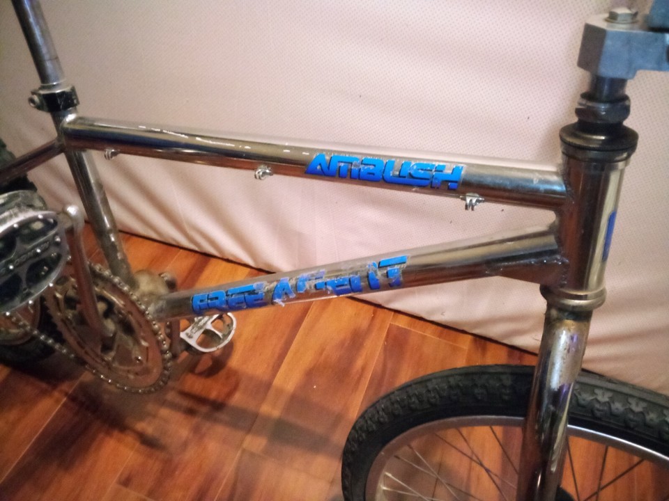 Free Agent BMX Vintage 1996 Ambush 20" Original Chrome Decals USA Made ...