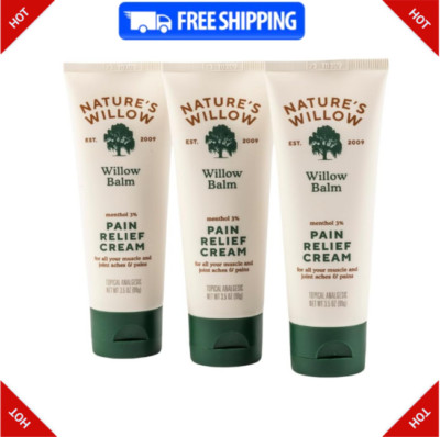 Nature'S Willow Fast-Acting Willow Balm Natural Pain Relief Cream for ...