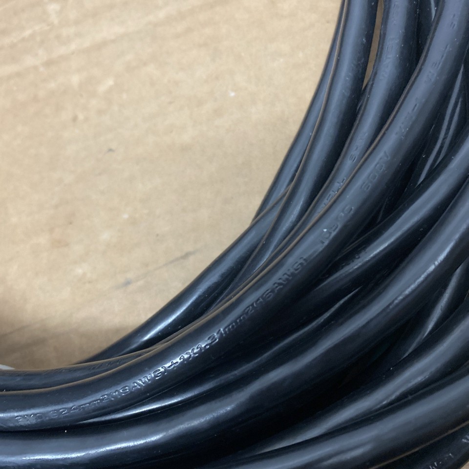 Pentair Power Cord for LED Pool Lights 57’FT Long Cable 3x16 AWG 600V ...