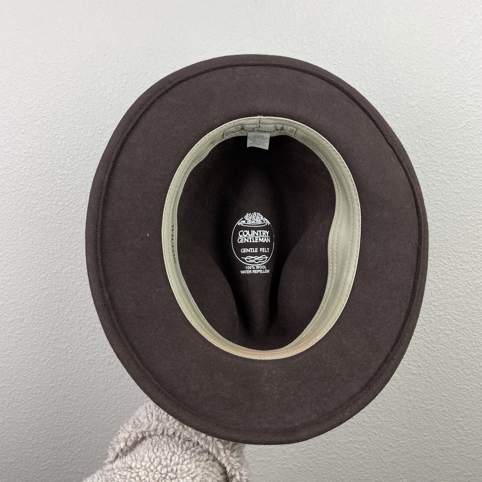 Country Gentleman Wilton Gentle Felt Brown 100% Water Repellent Wool ...