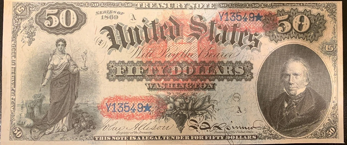 Fifty Dollar Bill Actual Size