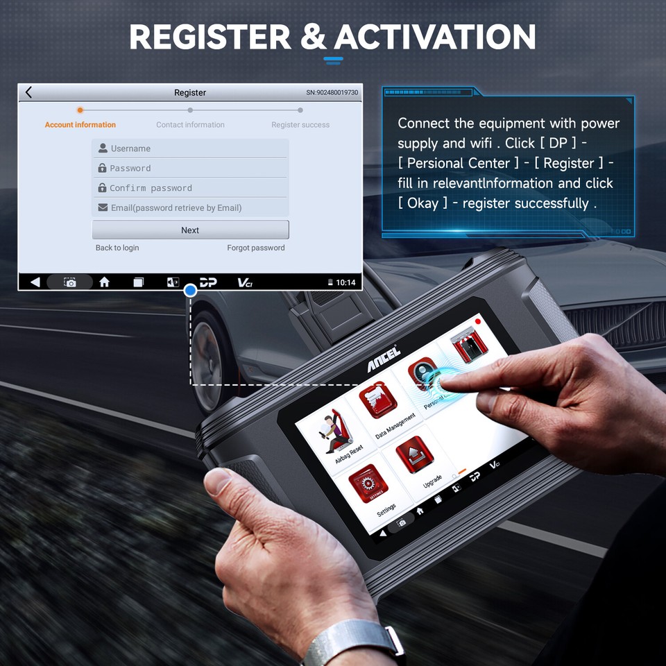 Ancel AR500 Car SRS Clear Airbag Module Repair Read EEPROM OBD2 Scanner ...