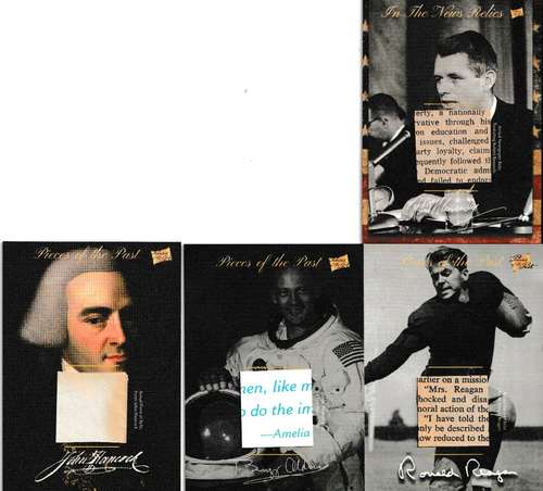 4-2018 The Bar Pieces of the Past Reagan,Hancock, Aldrin, Robert ...