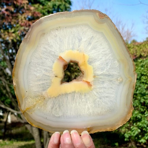 1.10LB Natural and Beautiful Agate Geode Druzy Slice Extra Large ...