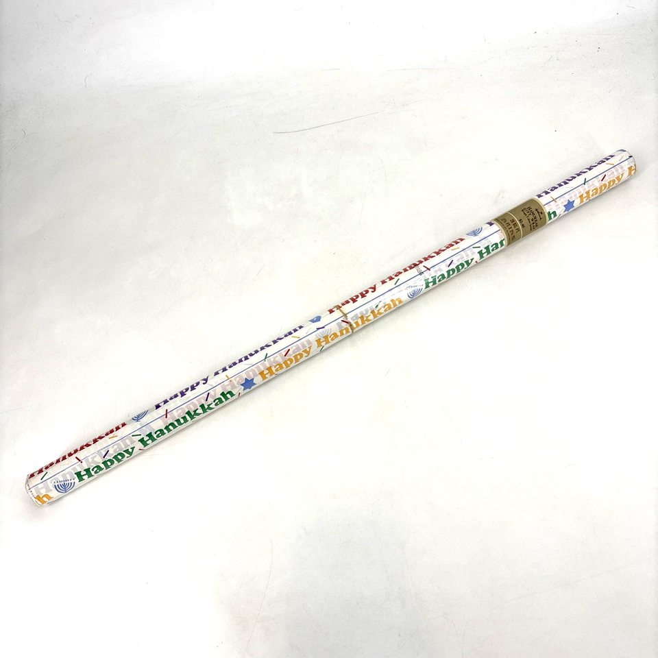 Hallmark Wrapping Paper Hanukkah Menorah Dradle 20 Sq. Feet New Gift ...