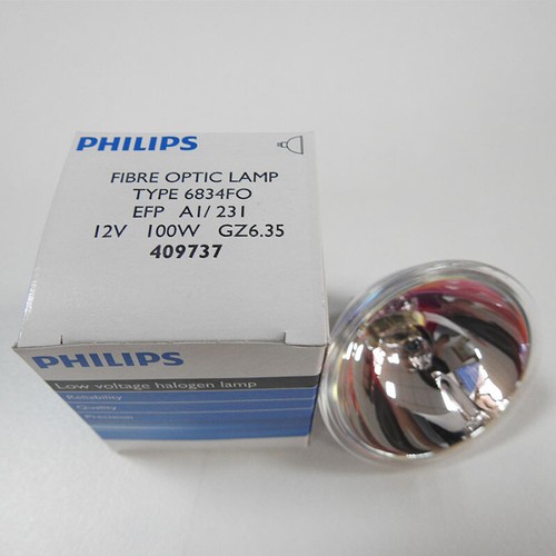 PHILIPS TYPE 6834FO Endoscope Bulb EFP 12V100W GZ6.35 409737 Microscope ...