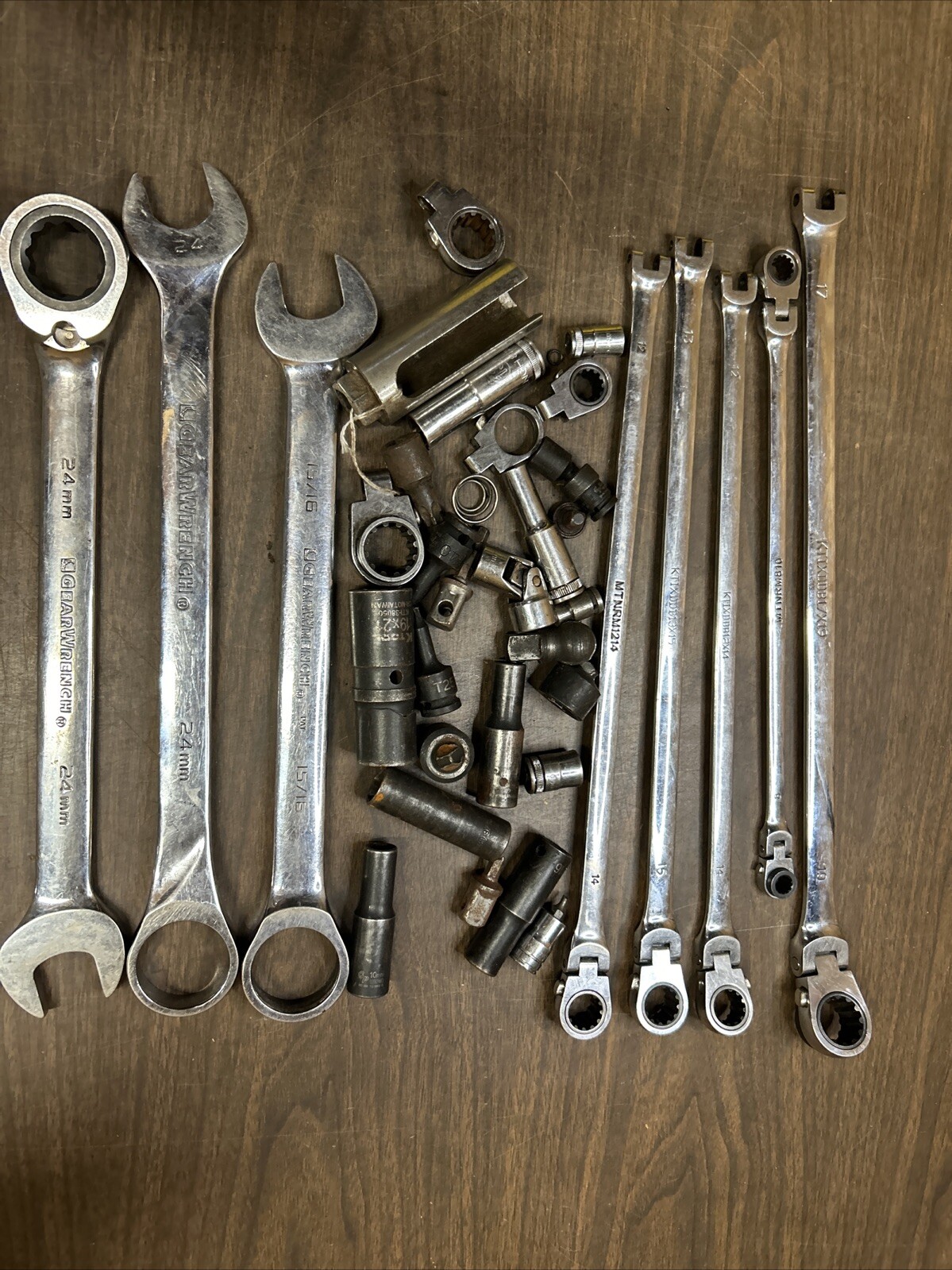 (i7) Broken Lot Of Misc Tools, Gearwrench, Wrenches, Sockets, Mountain ...
