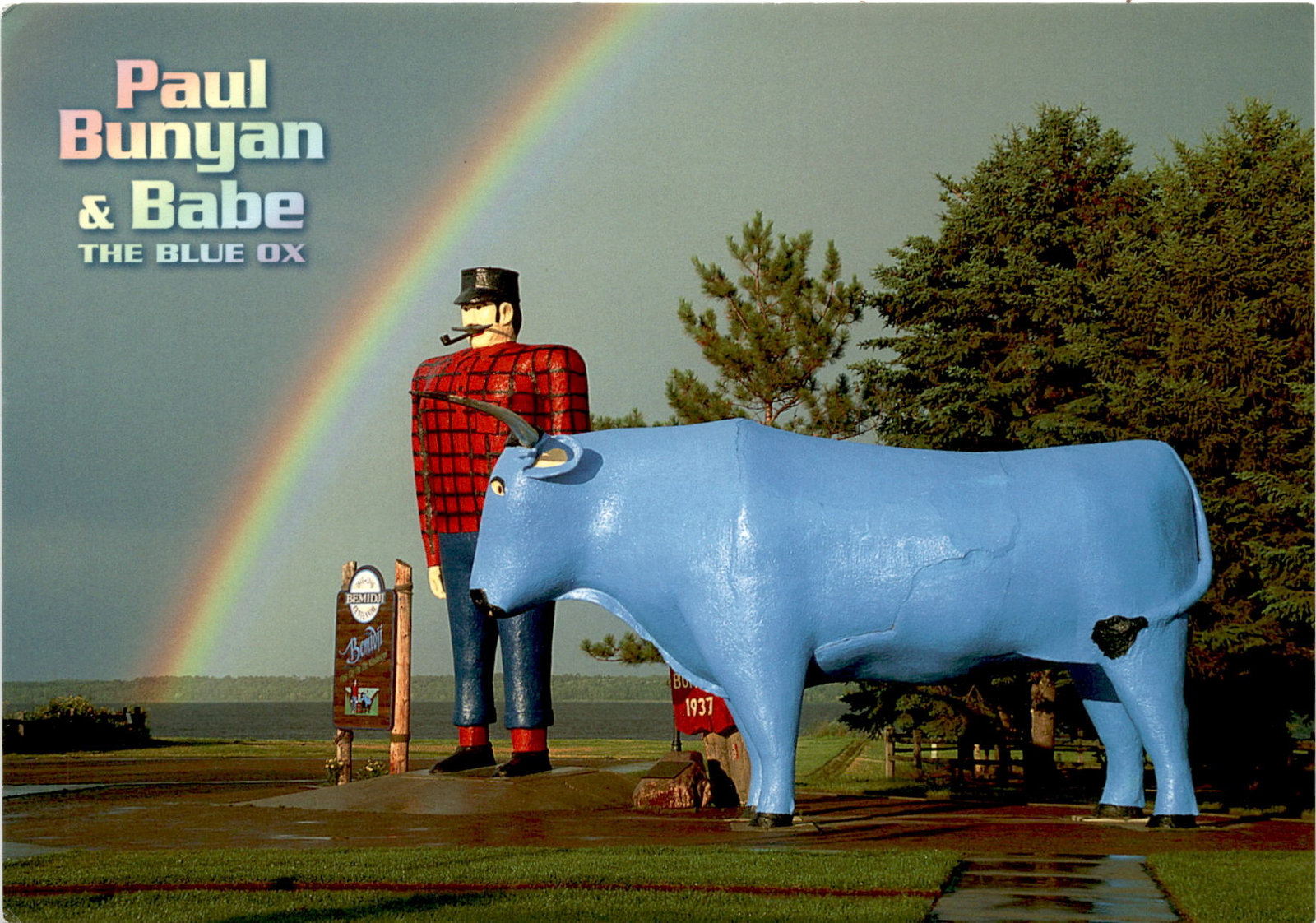 Paul Bunyan, Babe the Blue Ox, Bemidji, Minnesota, folklore, iconic, No ...