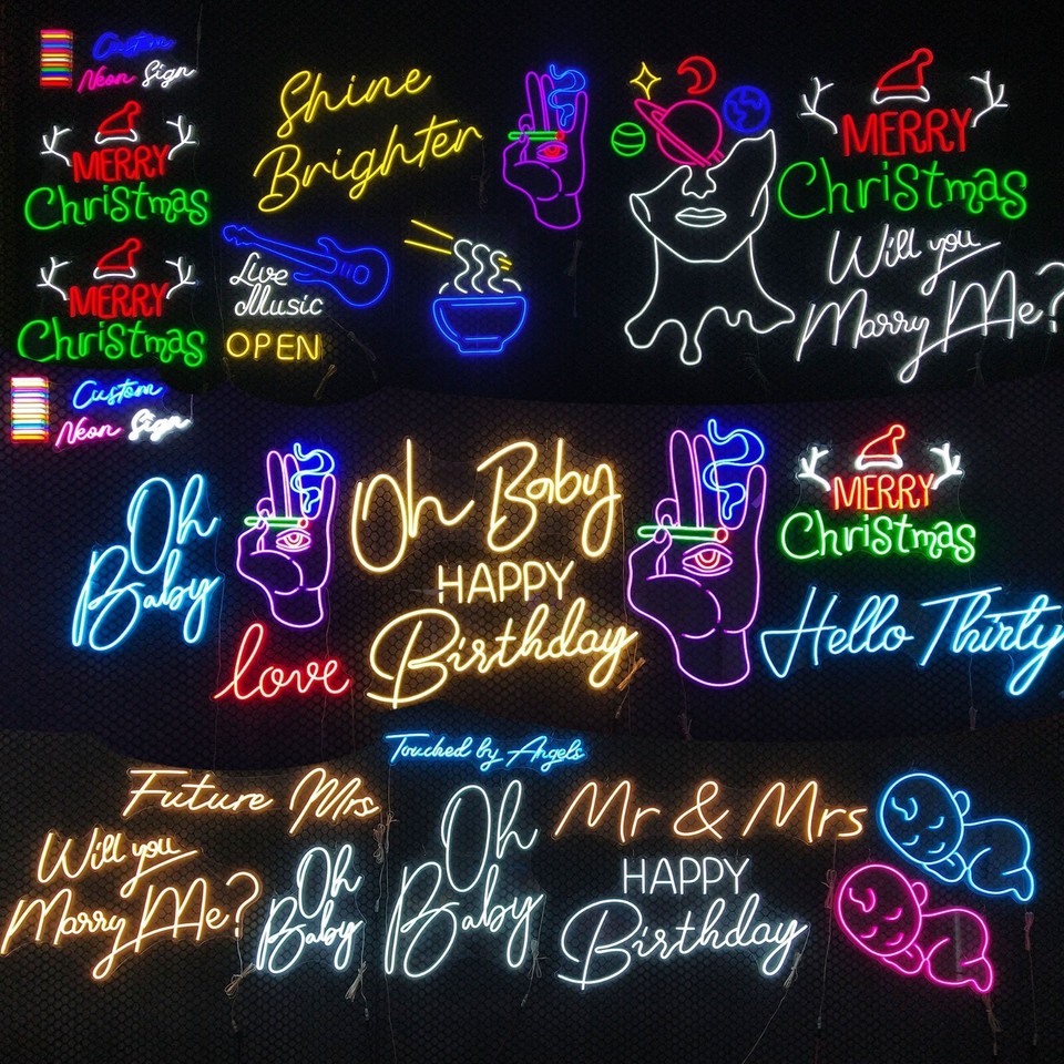 Custom Neon Sign | Neon Sign| Wedding Neon Sign | Led Neon Sign | Name ...