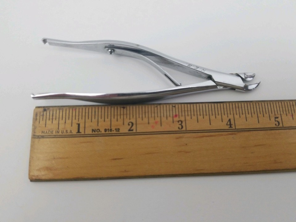 Vintage Spring Loaded Chrome Dental Cutters w/Tweezer Tool Standard ...