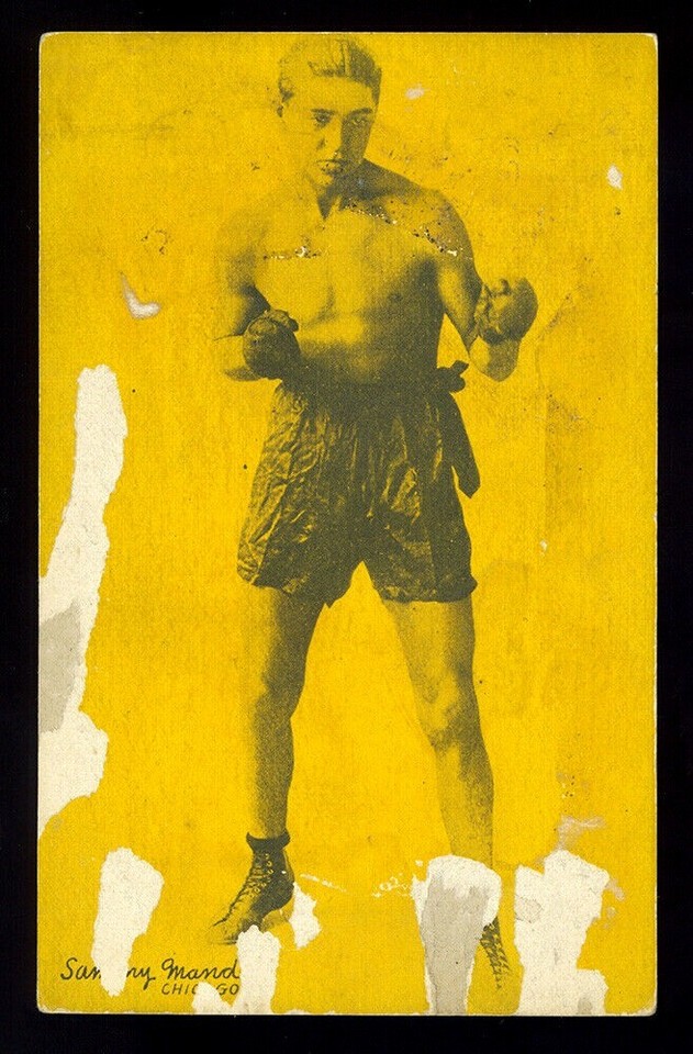 1928 BOXING EXHIBIT DOUBLE-SIDED BILLY PETROLE SAMMY MANDELL SAME COLOR ...