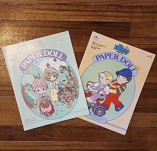 Golden Book 2 Sets Paper Dolls 1986 1992 Precious Moments My Buddy ...