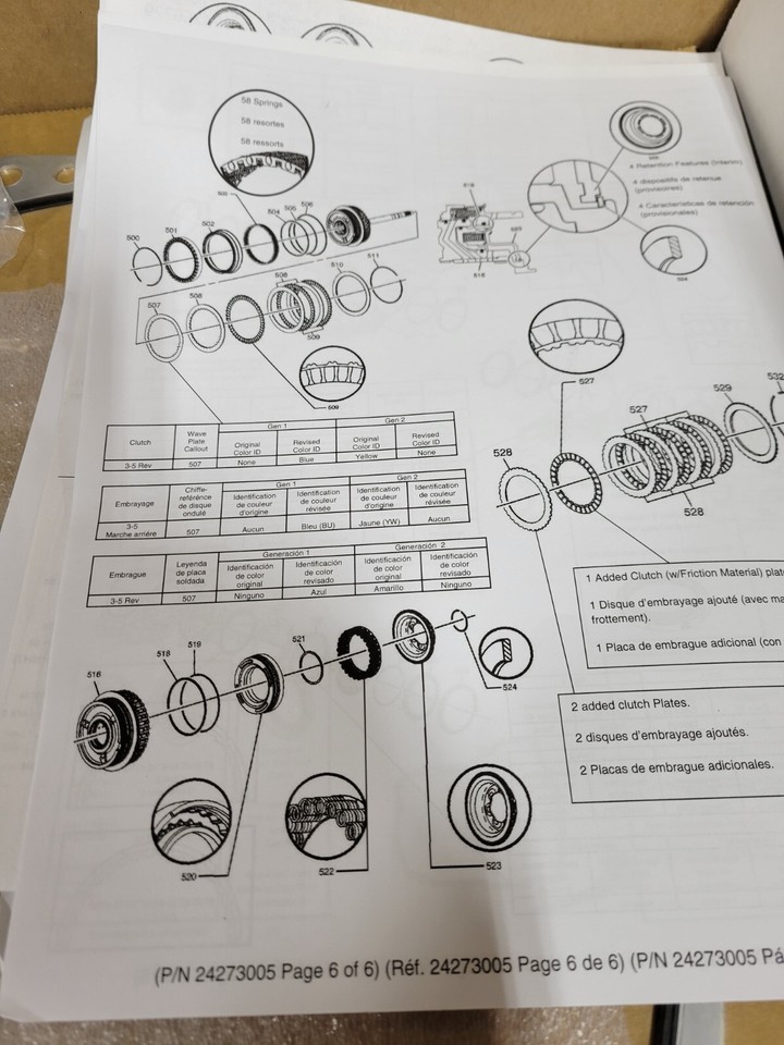 NEW GM ACDelco Trans REBUILD Kit 24042858 24273083 6T40 6T45 2012-20 ...