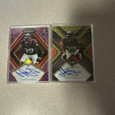 2 henry to'oto'o Wild Card Rookie Mania auto Card | eBay