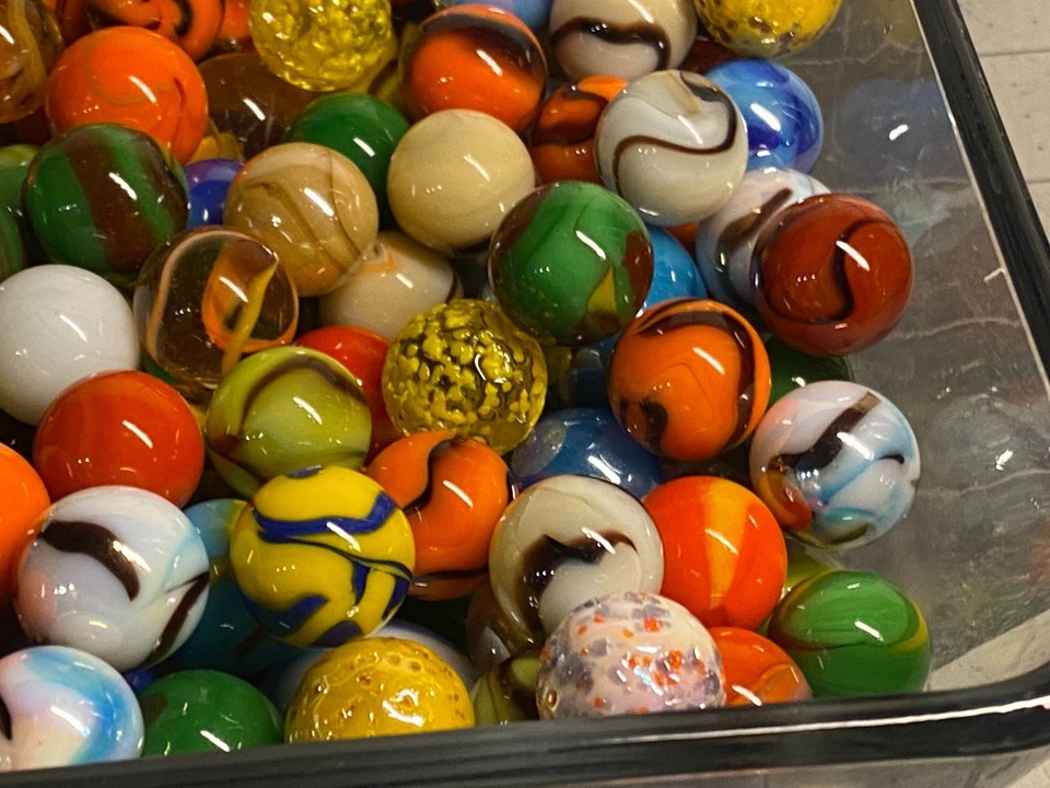 Mixed Lot Of Top Shelf Vintage Estate Marbles You Get Everything ...