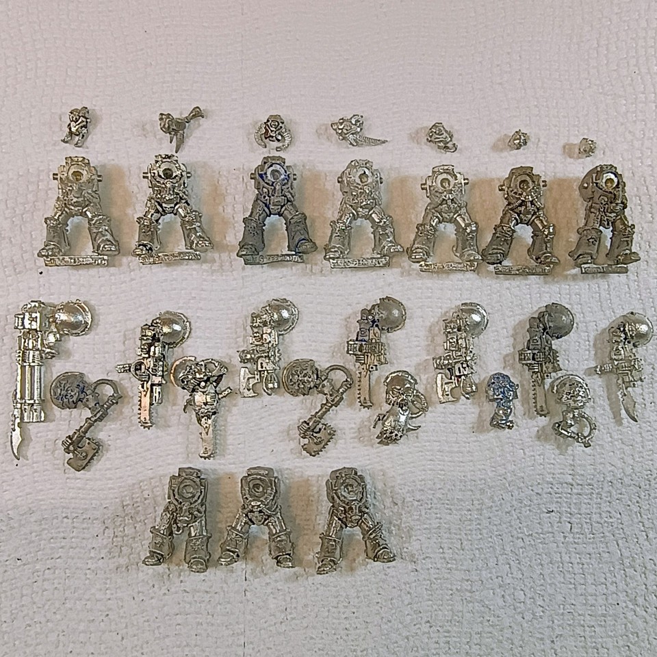 Warhammer 40k OOP Metal Chaos Space Marine Terminators Job Lot | eBay