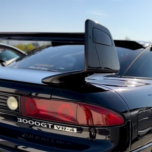Real Gloss Carbon Fiber Rear Trunk Spoiler Wings for Mitsubishi 3000GT ...