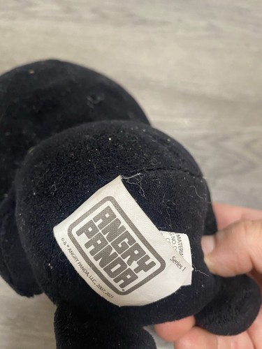 Angry Panda Plush Black and White Stuffed Animal 10" | eBay