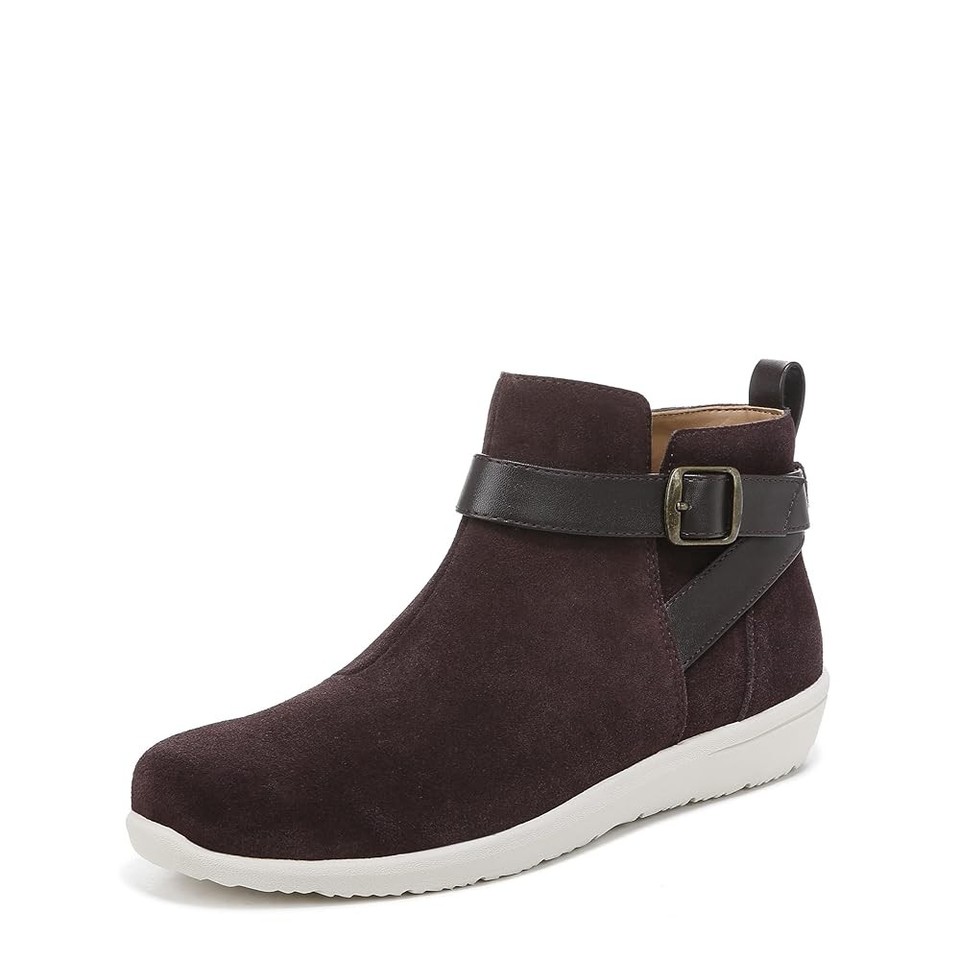 Vionic Romy - Women's Water Repellent Suede Ankle Boots Chocolate - 9.5 ...