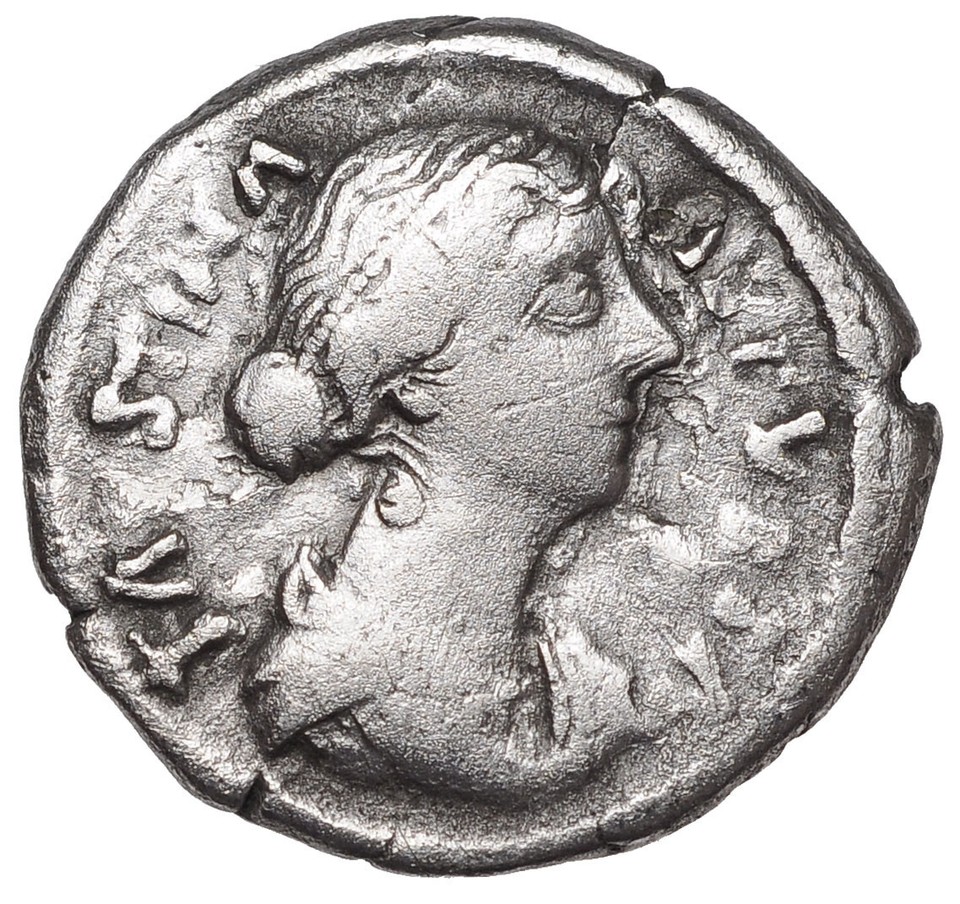 Ancient Roman Empire Coin Silver Faustina 2 161-176 Wife Marcus ...