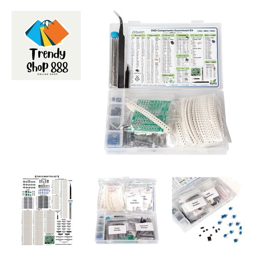 2900 pcs SMD 1206 0805 0603 Component Assortment, Resistor, Capacitor ...