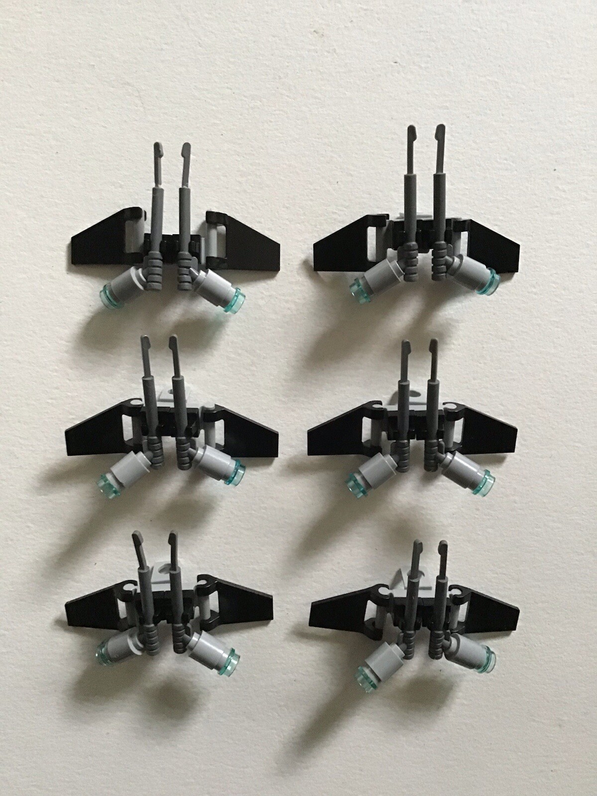 Lego Star Wars Episode III Clone Trooper Minifigure Jetpacks x6 Total ...