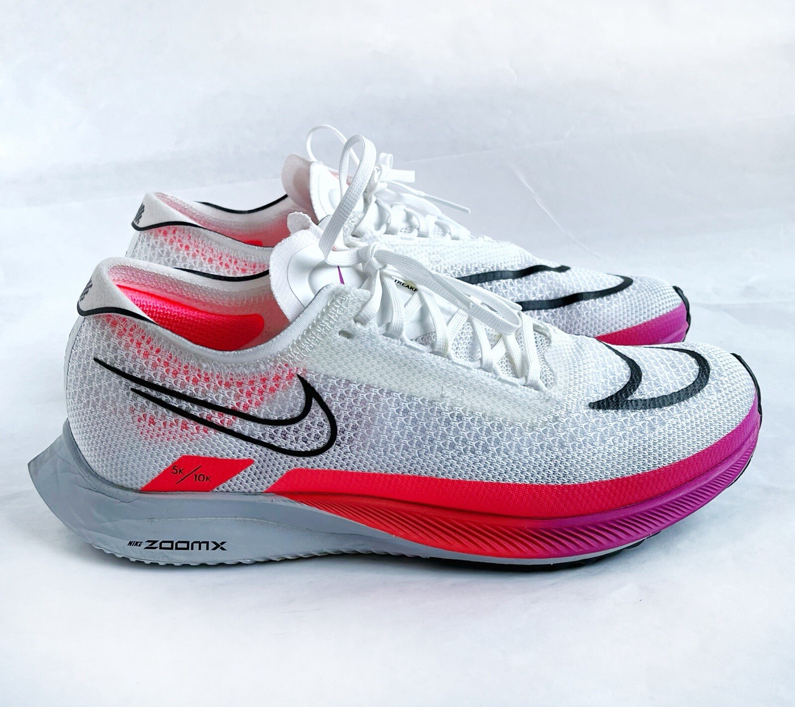 Nike ZoomX Streakfly 5K/10K Running Shoes White Cri… - Gem