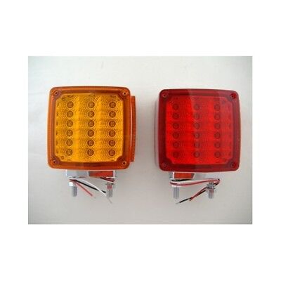 36 LED Amber Red Side Marker Turn Signal Semi Fender Lights | eBay