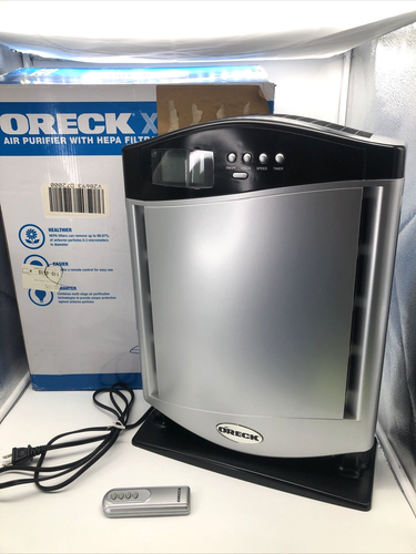 ORECK XL Electric Air Purifier Anion Hepa Filter AIRHSQ TESTED | eBay