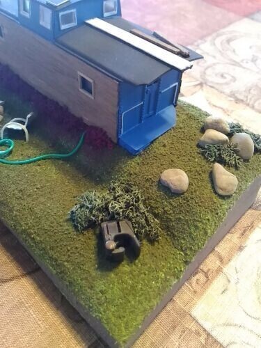 s scale American flyer caboose hobo shack scene | eBay