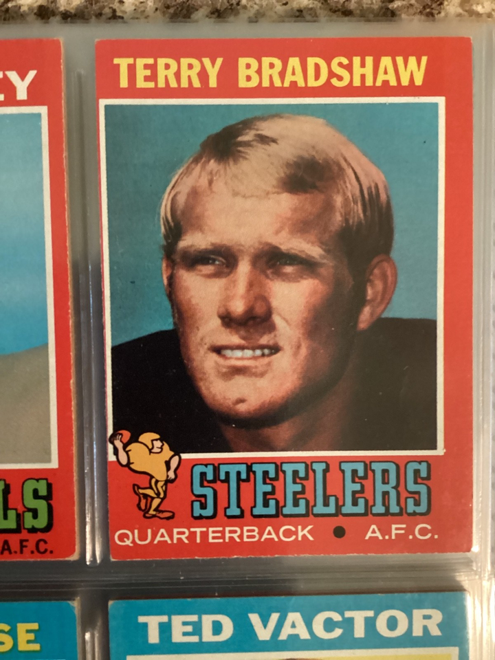1971 Topps Football Complete Set 1-263 Terry Bradshaw Rookie Joe Greene ...