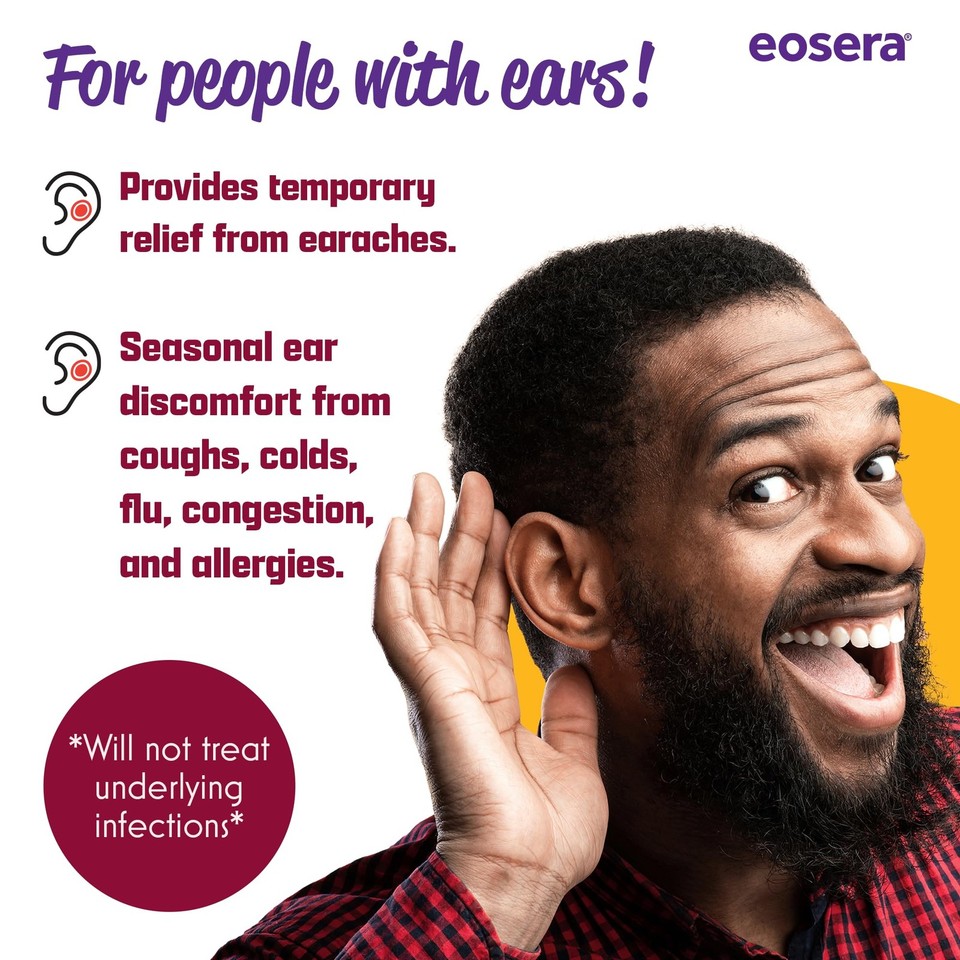 Eosera Ear Pain MD® - 4% Lidocaine Ear Drops for Maximum Strength ...