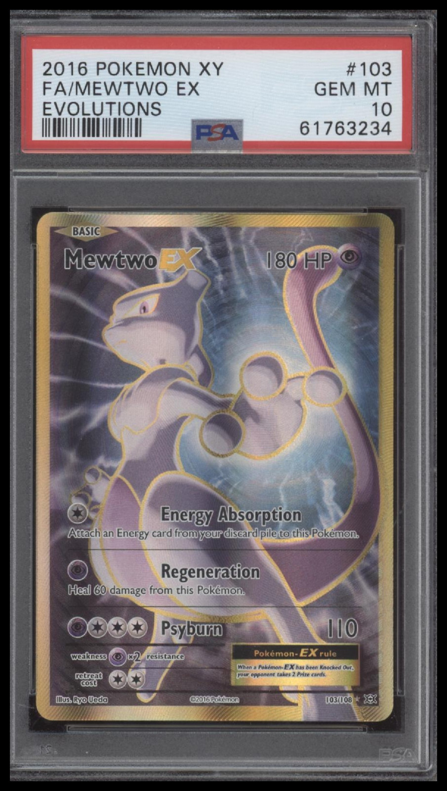 Mewtwo ex 2016 XY: Evolutions #103/108 Holo (Full Art) Price Guide ...