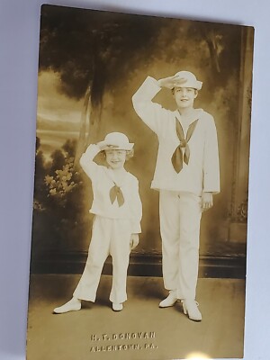 RPPC H.T. Donovan Allentown PA Kathryn & Vivian Bender Parade Of Wood ...