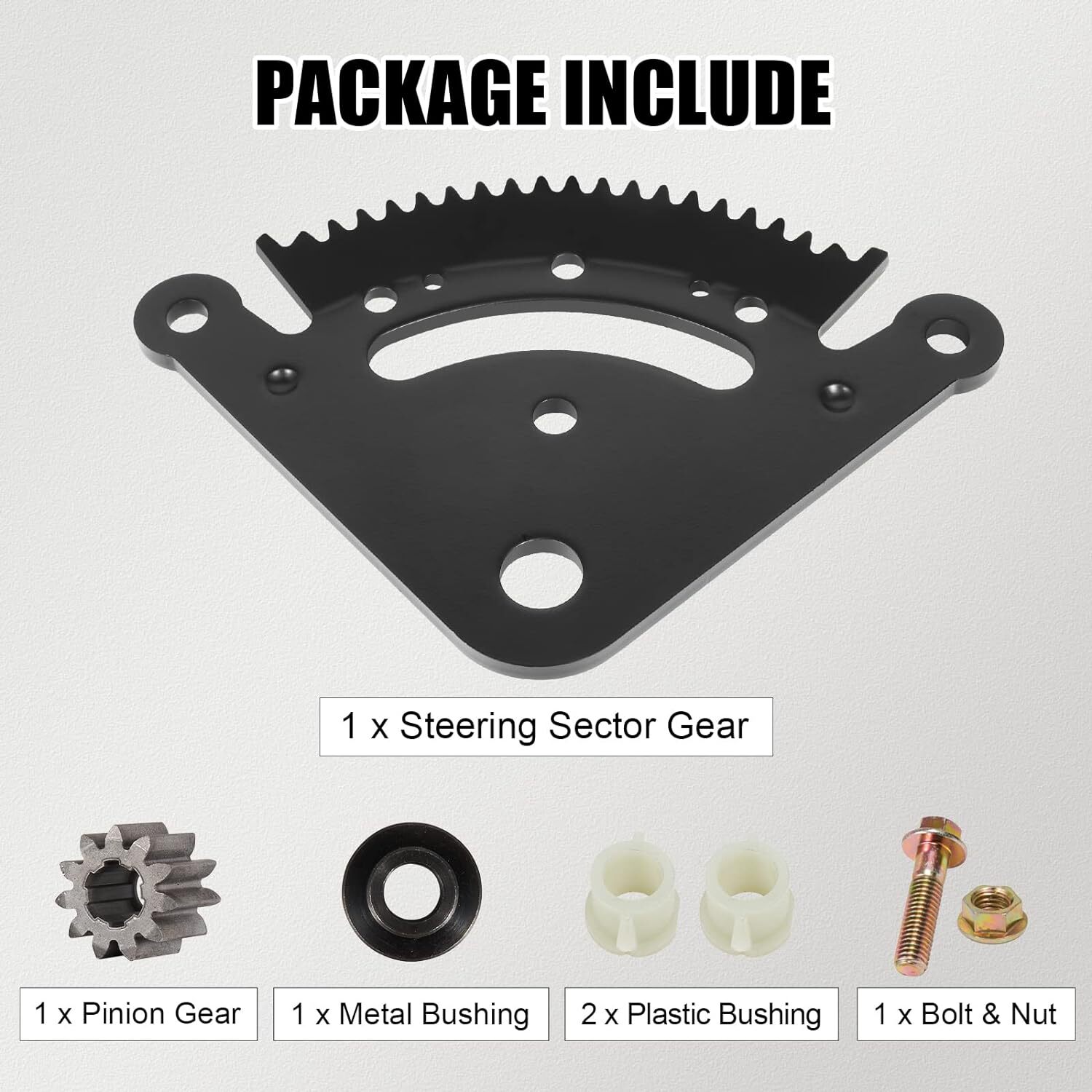 21 Teeth Steering Sector Gear Kit Fits John Deere D100 D105 D110 D170 ...