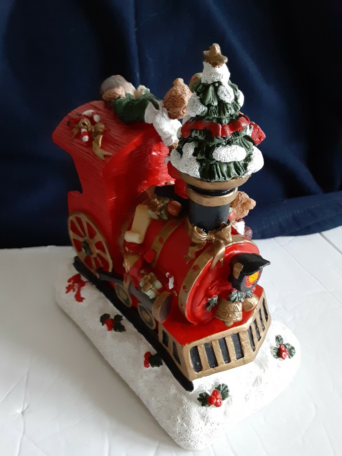 Vintage Musical Ceramic Christmas Train Plays Jingle Bells | eBay