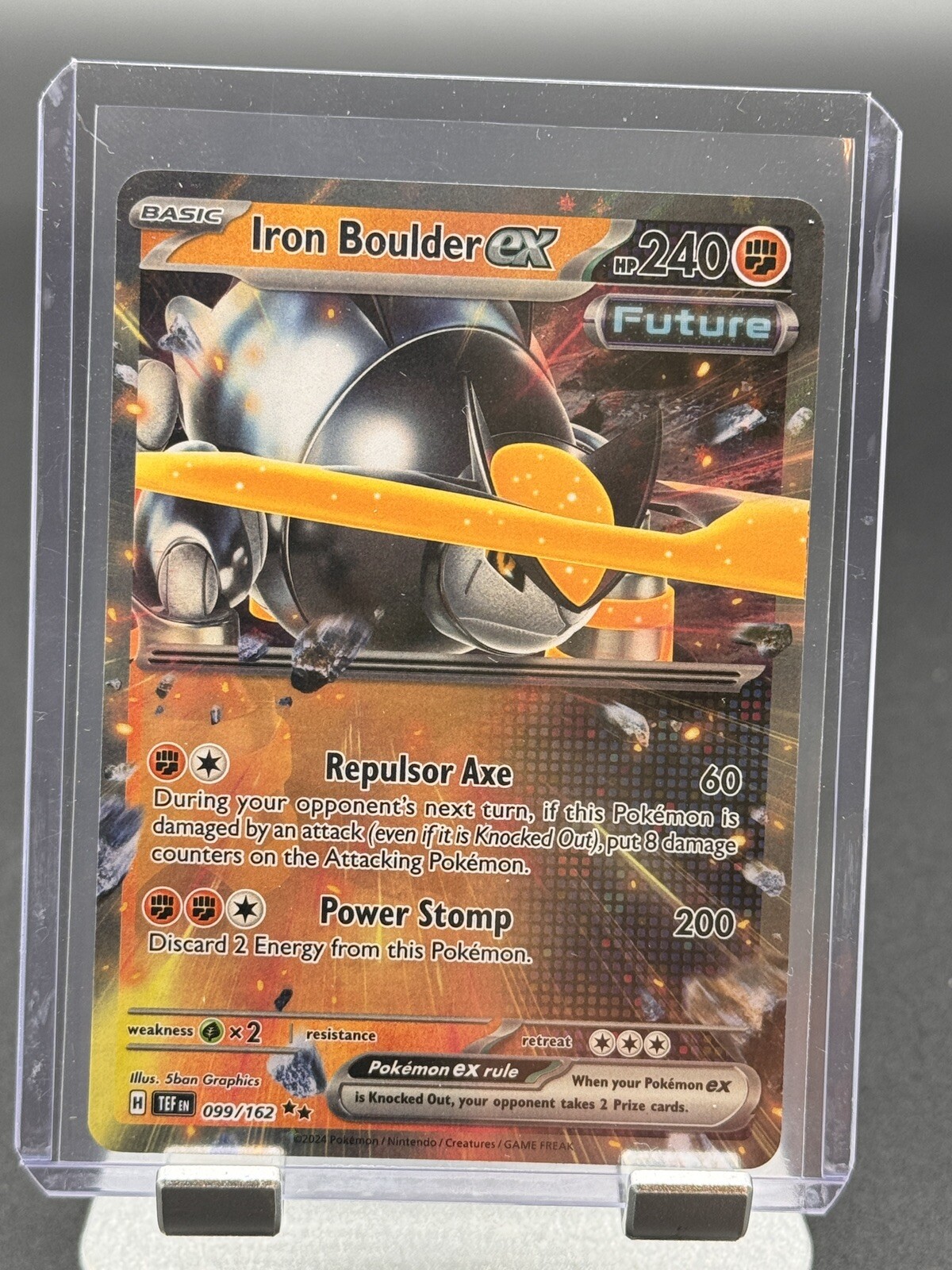 Iron Boulder EX 099/162 DOUBLE RARE - Temporal Forces - Pokemon TCG ...