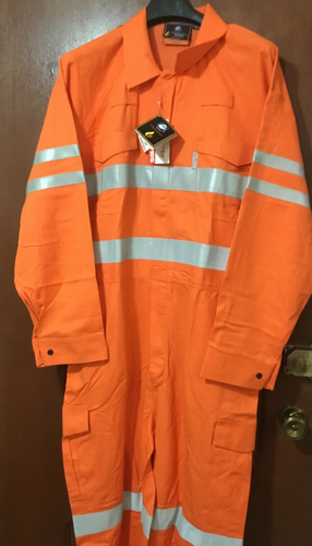 Worksense Work Overalls Zip Up Size 99L Orange Coverall Flame Resistant ...
