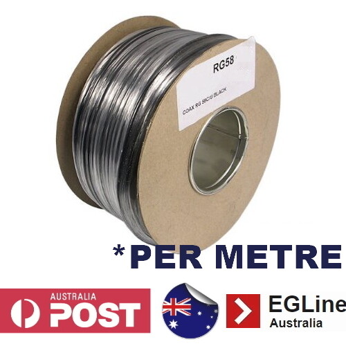 RG58 C/U MIL SPEC 50 ohm Low Loss Coax UHF CB Cable RG58 CU -Premium ...