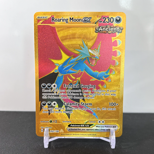 Pokemon TCG Roaring Moon EX 262/182 Paradox Rift Hyper Rare Holo - Mint ...